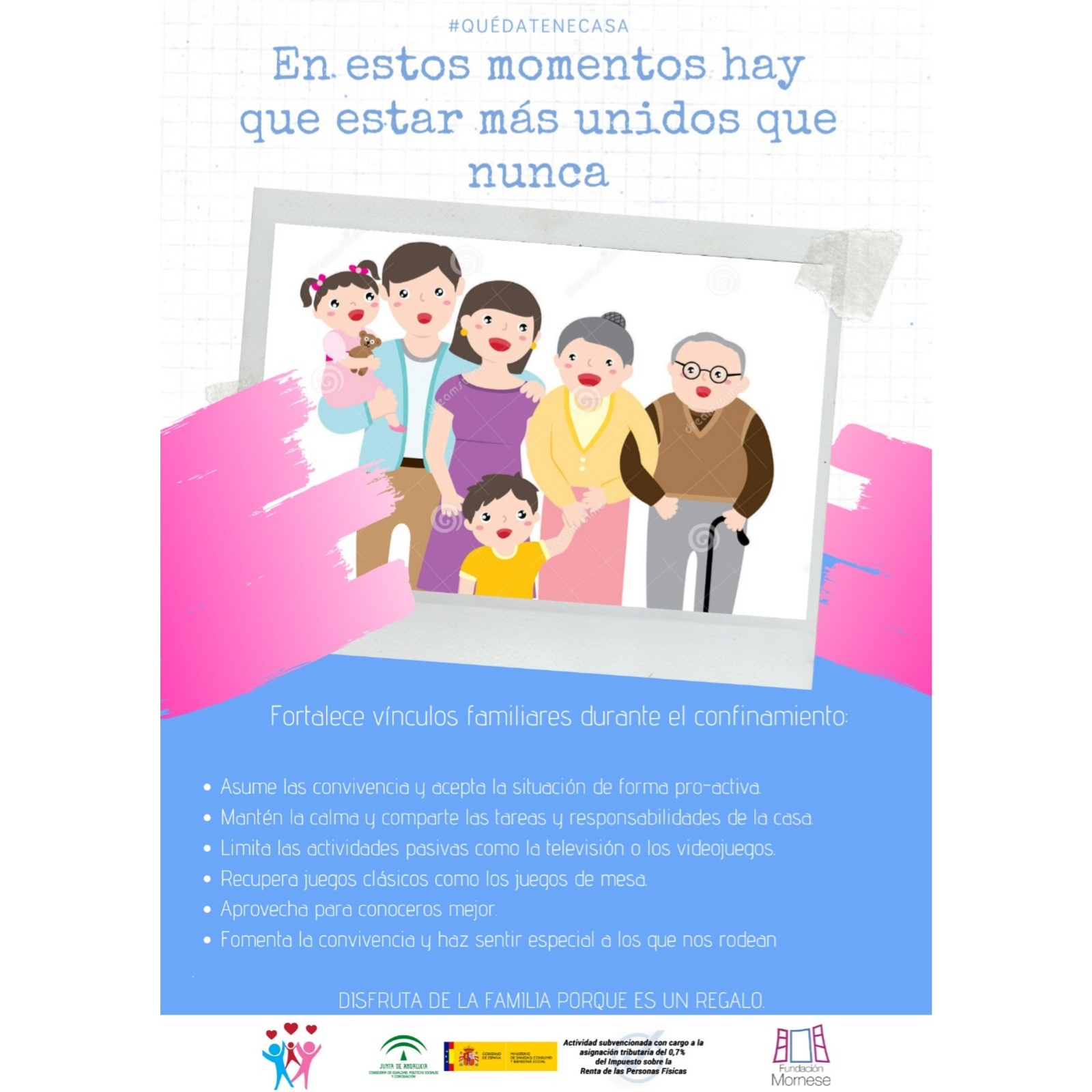 MOMENTOS PARA ESTAR EN FAMILIA – Fundación Mornese